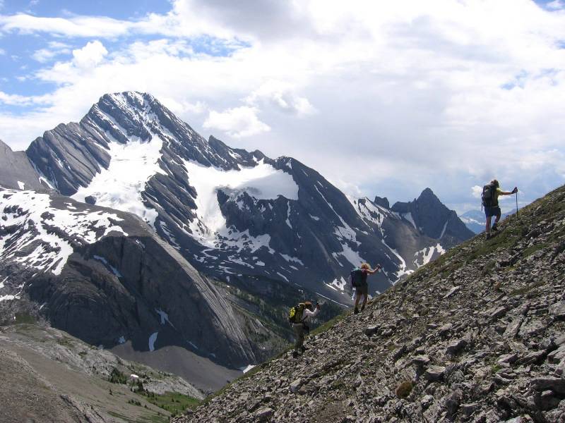 Rocky Mountain Ramblers trip report for Burstall Passes, south to north